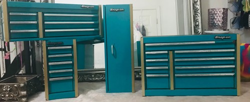 RARE SNAP ON MINI MICRO TOOL BOX / LOCKER IN RARE TEAL COLOR | eBay