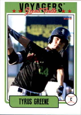2019 Great Falls Voyagers Choice #11 Tyrus Greene San Diego California ...
