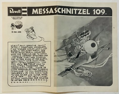 1971 Revell Deals Wheels Original Messa-Schnitzel Model Instructions ...