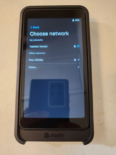 Shopify POS GO S2001 Handheld Portable Card Reader & Barcode Scanner w ...