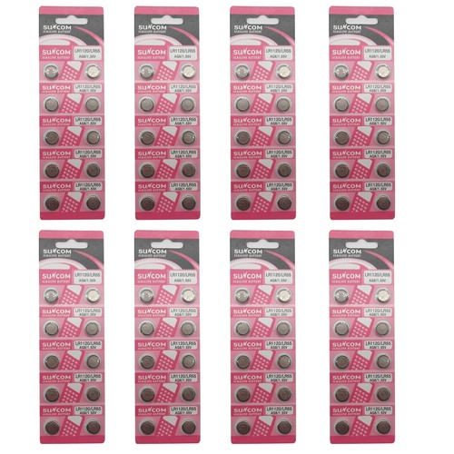 80PCS AG8 LR55 191 381 391 LR1120 LR1121 1.5V Alkaline Button Battery ...