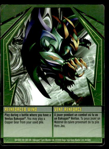 Bakugan Card - Reinforced Wind (Plitheon) - Ability - Gundalian ...