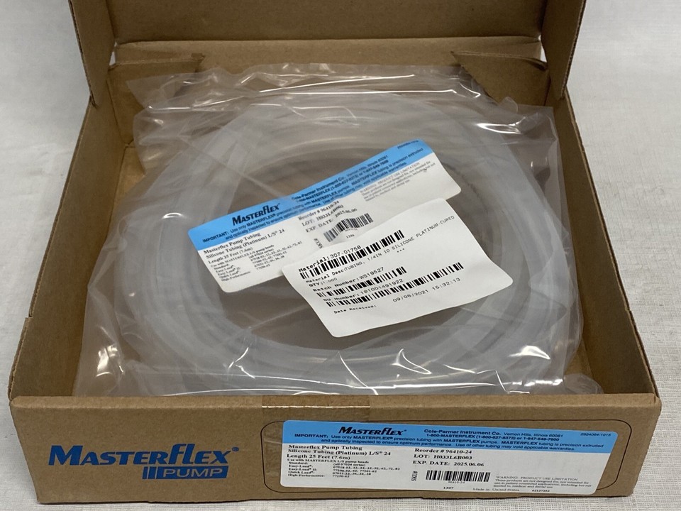 MASTERFLEX Platinum Cured Silicone Precision Pump Tubing L/S 24 25 ...