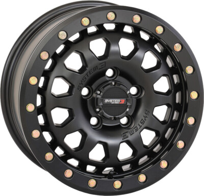 SYSTEM 3 SB6 BL WHEEL 15X7 4+3 (+10MM) 5/4.5 MATTE BLACK 15S3-6544 | eBay