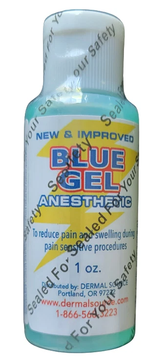 Blue Gel Anesthetic