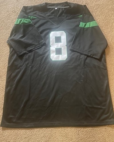 MENS BLACK RETRO NEW YORK JETS NUMBER 8 ROGERS FOOTBALL JERSEY | eBay