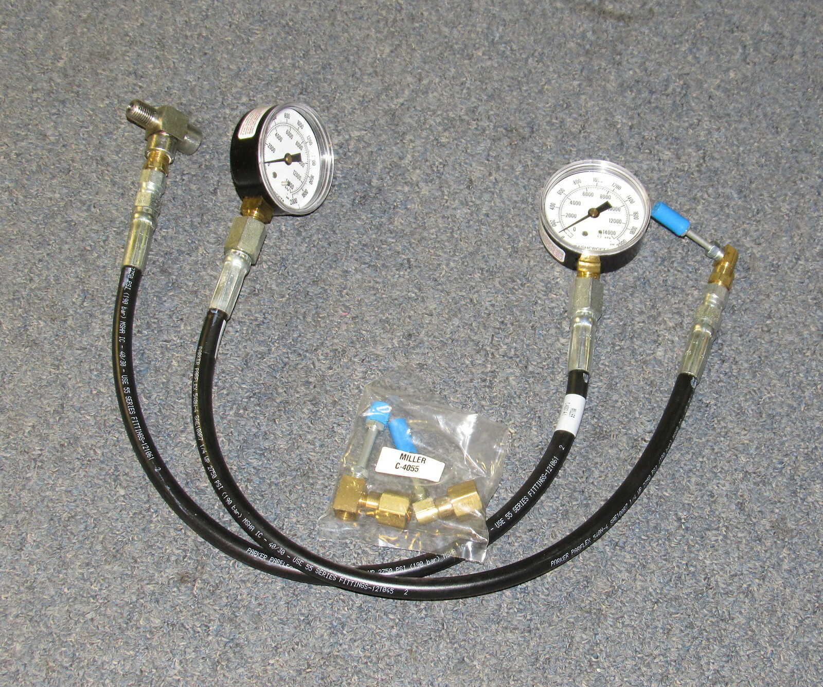 Miller C-4007A 2000PSI Brake Gauge Set Sprinter + | eBay