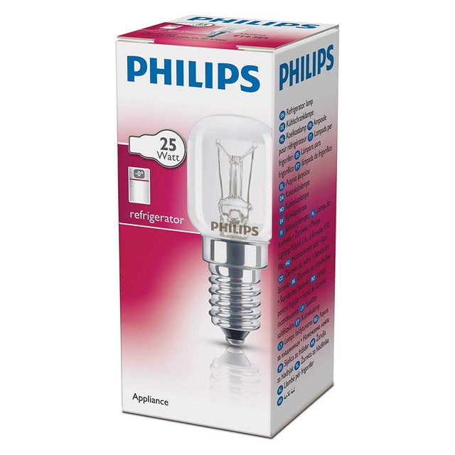 Philips Kühlschranklampe 25w E14 klar Glühbirne Glühlampe 25 watt ...