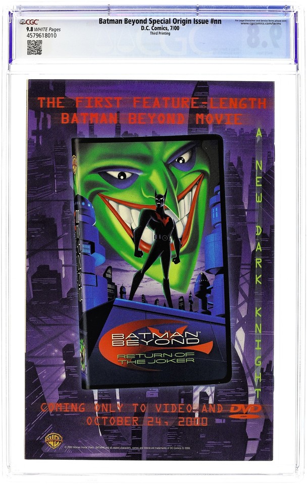 Batman Beyond Special Origin Issue #1, 3rd Printing 3rd Printing CGC 9. ...