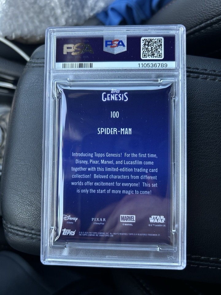 2025 Topps Genesis Disney Spider-Man 50/50 Gold Marvel SSP PSA 8 eBay 1 ...