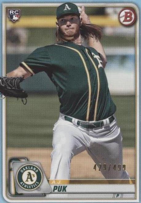 2020 Bowman - A.J. Puk #64 Sky Blue /499 (RC) for sale online | eBay