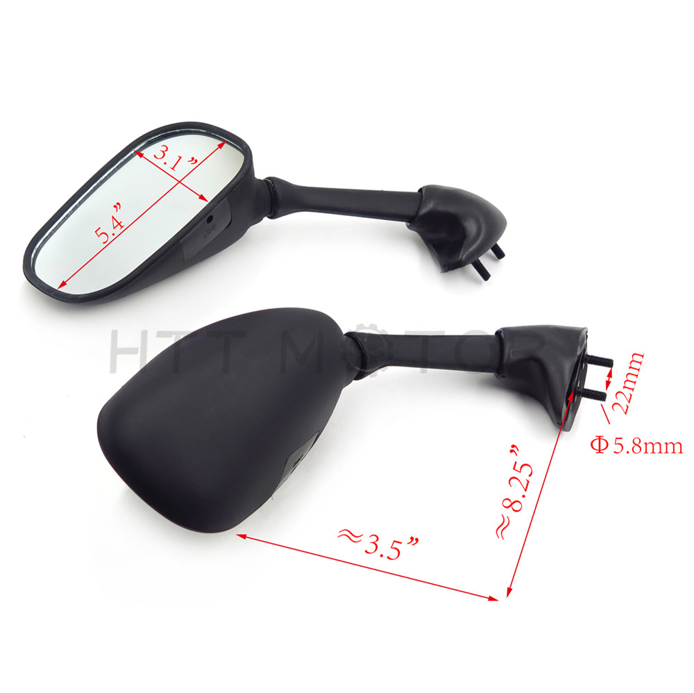 OEM Replacement Racing Mirrors For Yamaha Yzfr1 YZF R1 2007 2008 07-08 ...