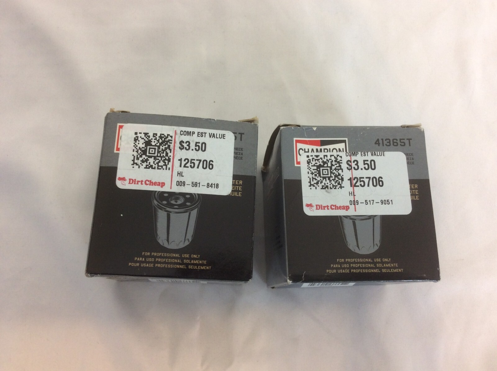 Lot of 2 Oil Filters 41365T Champion Made in USA 51365 PH2876 PPL14612 ...