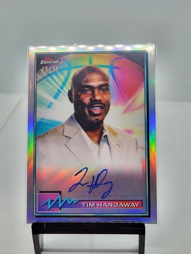 2021 Topps Finest - Finest Autographs Tim Hardaway #FA-TH Refractor /75 ...