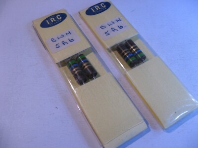 Resistor 1W 5.6 Ohm 5R6 5% IRC Carbon Composition - NOS Qty 4 | eBay