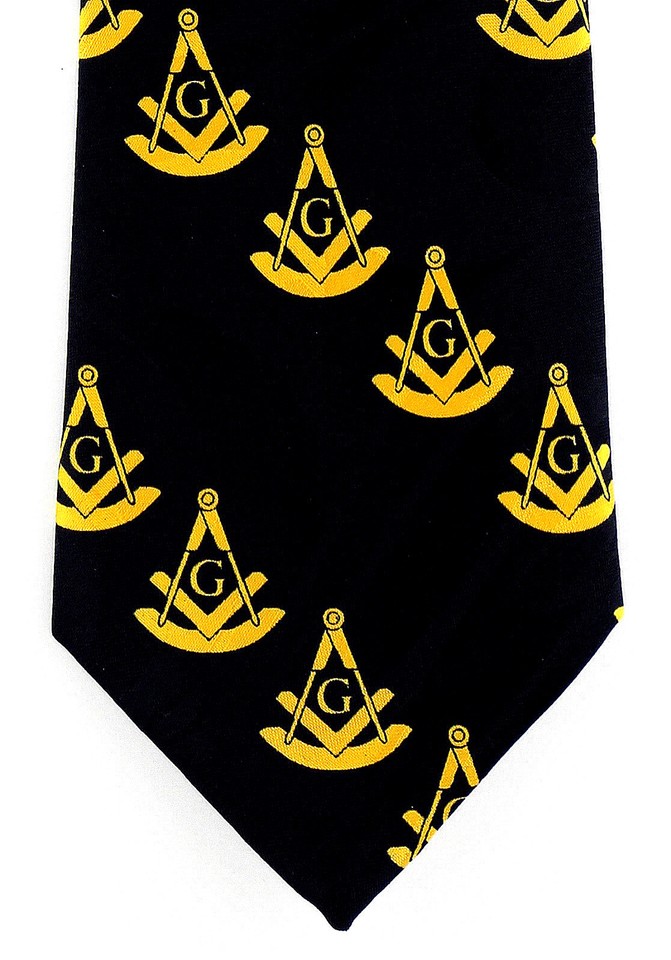 Compass & Square Mens Neck Tie Mason Necktie Fraternal Order Freemason ...