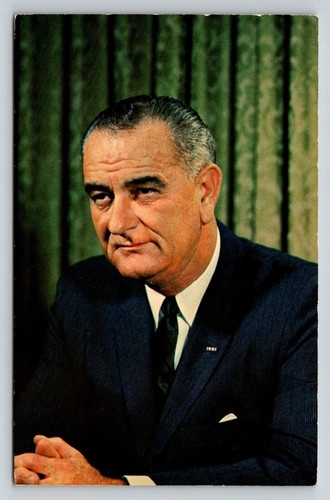 President LBJ Lyndon Baines Johnson Postcard | eBay