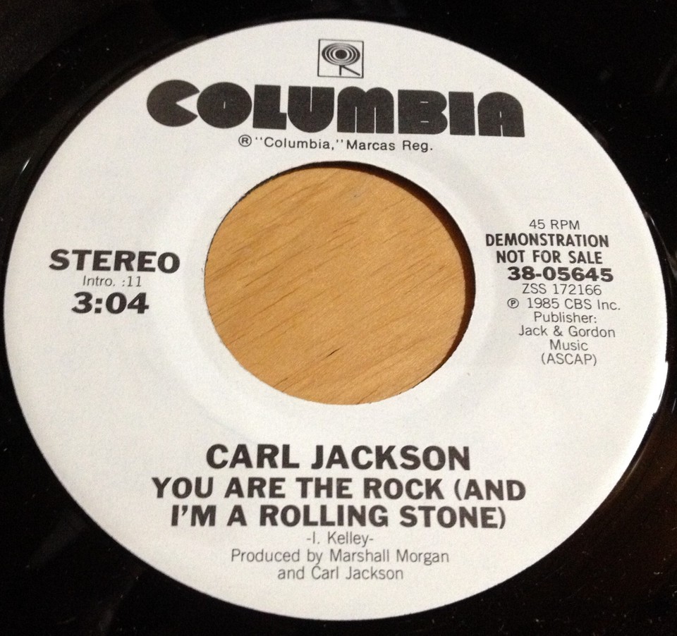 Carl Jackson 45 You Are The Rock (And I'm A Rolling Stone) PROMO | eBay