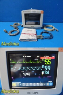 2015 Philips MP5 865024 (M8105A) Multi-parameter Monitor W/ OEM Leads ...