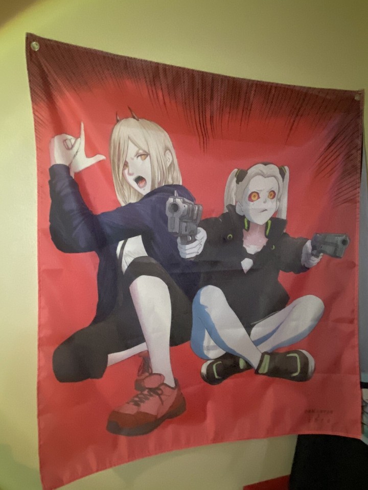 Cyberpunk Edgerunners Rebecca Anime Wall Flag Large Rare Premium Flag ...