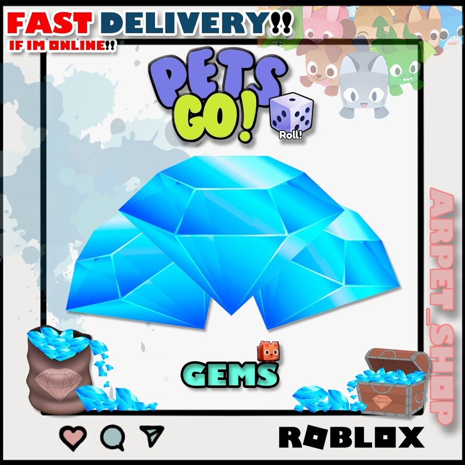 PETS GO - ROBLOX - PETS | HUGE | GEMS | ROBLOX PETS GO/PETS RNG | eBay