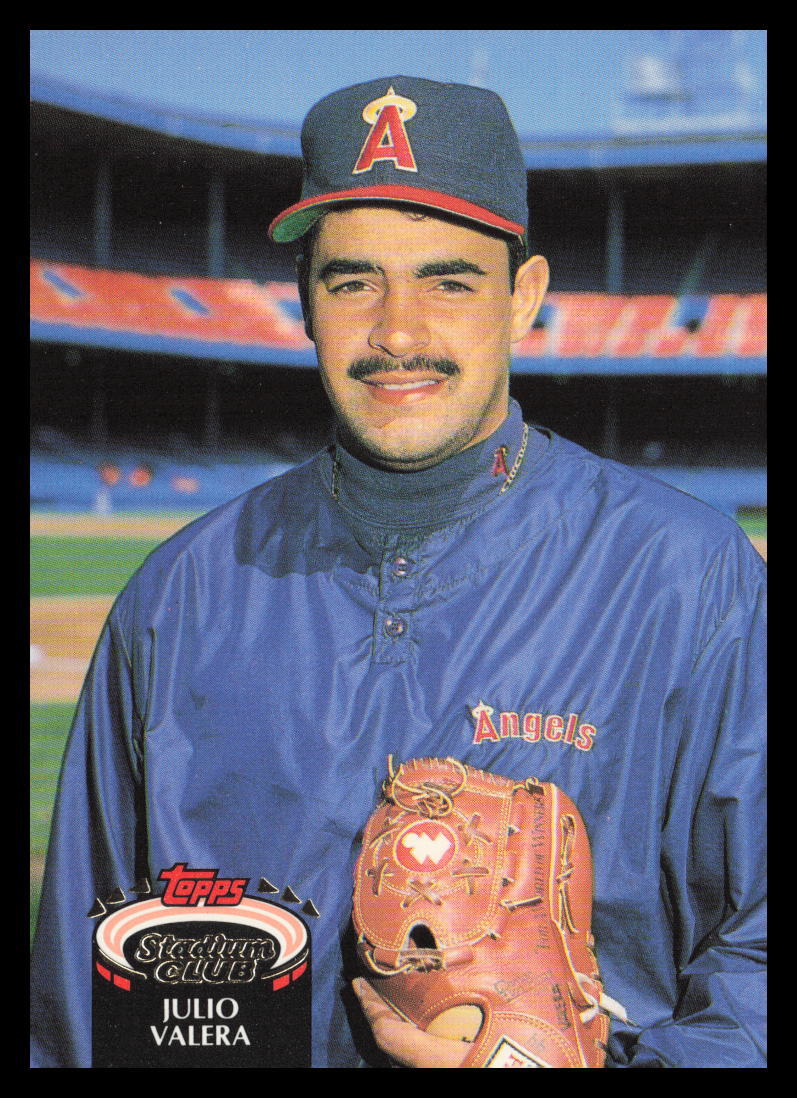 1992 Stadium Club #646b Julio Valera California Angels Baseball Card | eBay