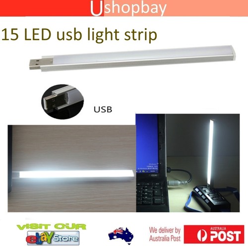 USB Portable Strip 15 USB Lamp Light Maximum Illumination on office ...