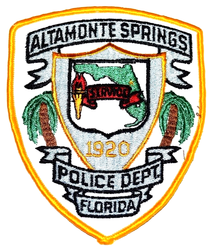 ALTAMONTE SPRINGS – POLICE DEPT - FLORIDA Sheriff Police Patch SEMINOLE ...
