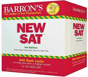 Barron's NEW SAT Flash Cards: 500 Flash - Cards, by Green M.A. Sharon ...
