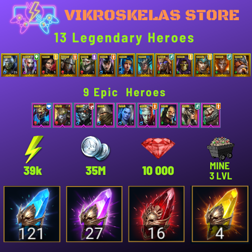 Raid Shadow Legends |Start: 120 Ancient,27 Void,16 Primal,4 Sacred ...