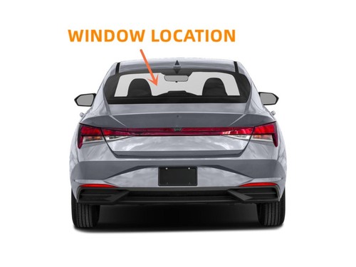 Heated Rear Window Back Glass For 2021-2025 Hyundai Elantra / Elantra N ...