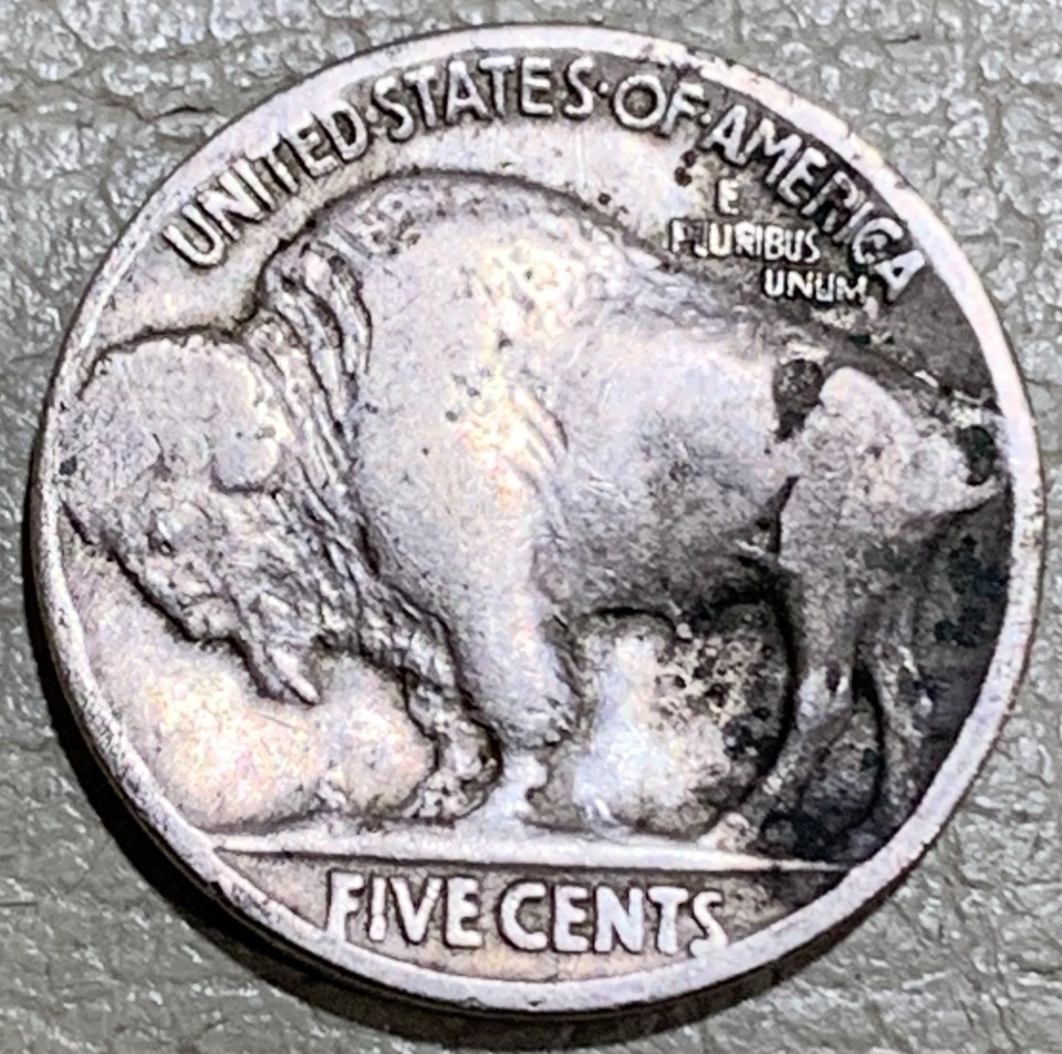 1918 Buffalo nickel, nice FINE details coin, full date, light ...