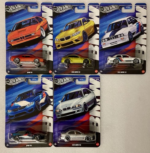 HOT WHEELS SILVER SERIES BMW SET BMW M1/M2/M3/M4/M5 LOT OF 5 | eBay