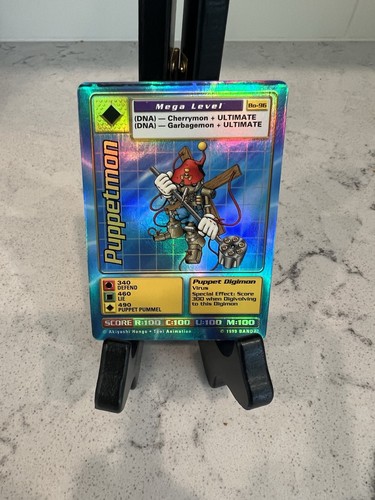 Puppetmon Card Bo-96 Mega Level Digimon Holo Foil, Bandai 1999/NM | eBay