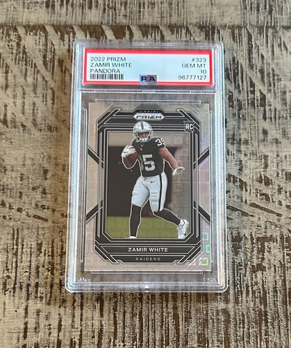 2022 Prizm Pandora Zamir White RC # 246/400 PSA 10 GEM MINT Raiders ...