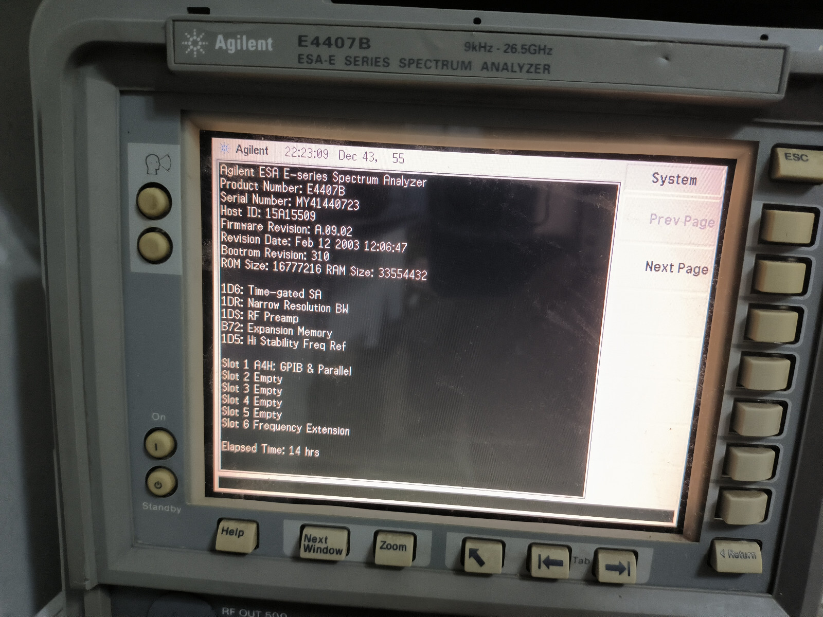 Keysight/ Agilent HP E4407B 9kHz - 26.5GHz ESA-E Spectrum Analyzer | eBay