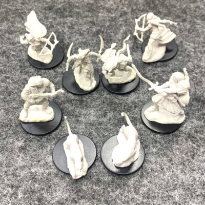 Lot 8x Air Genasi Rogue Human Bard Panther Leopard DND Board Game ...