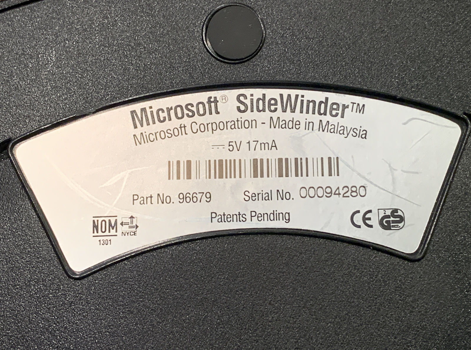 Vintage Microsoft Sidewinder PC Computer Joysitck Flight Controller ...