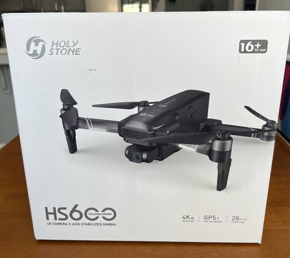 Holy Stone HS600 GPS Drone (Built-in RID) with 2500mAh (NIB) + 3500mAh ...