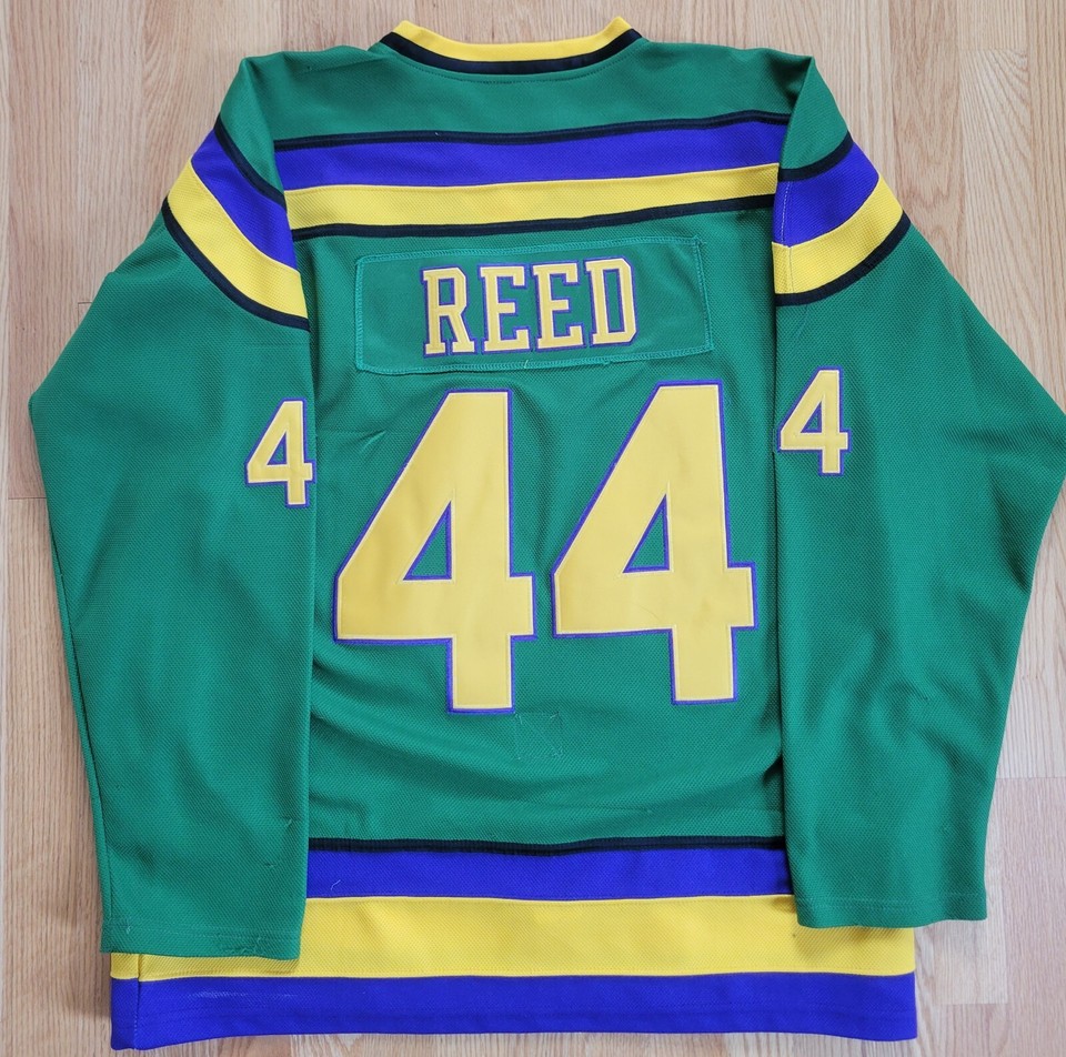 Mighty Ducks Fulton Reed CCM Green #44 Jersey Size XL | eBay
