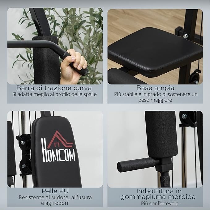 Homcom Multifunction Gym for Total Body Workout- Home, Gym | eBay