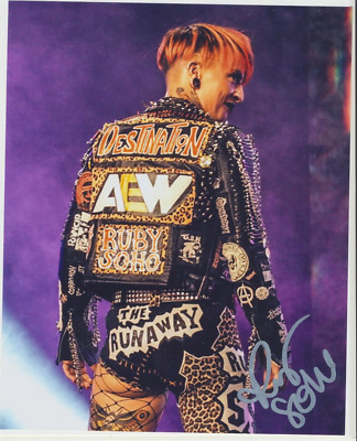 Ruby Soho Autographed 8x10 AEW WWE Riott E132 | eBay