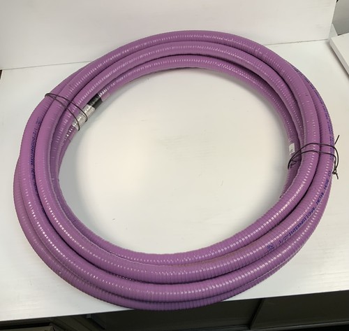 1/2” X 30ft . PURPLE Liquid-Tite Flexible Metal Steel PVC Conduit, Seal ...