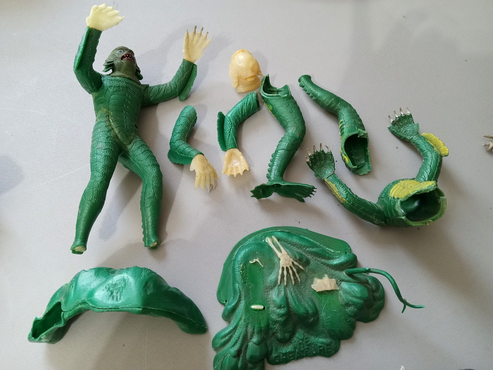 Vintage 1960's Aurora monster parts lot- creature, kong, phantom ...