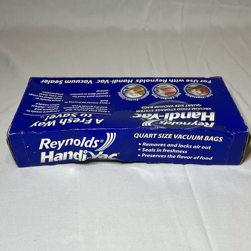 Reynolds Handi-Vac Vacuum Freezer Food Storage Quart Sized Bags 14 Ct ...