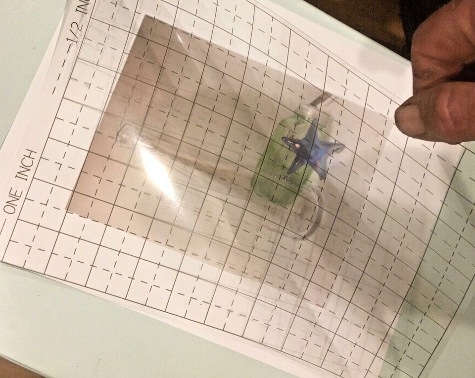 Transparent Film Grid / Art Drawing Grid / Artist / Quilting / 1" & 1/2 ...