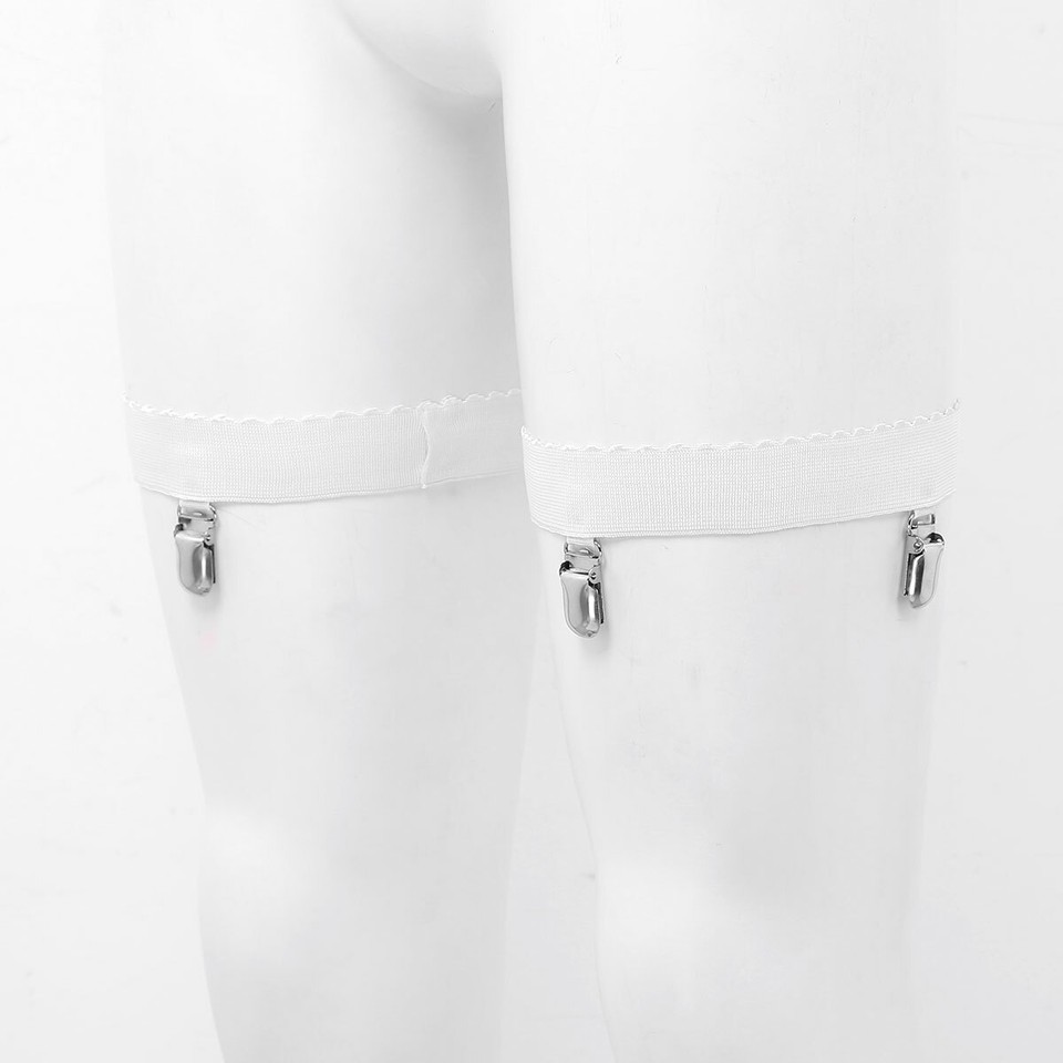 Women Garter Belt Clip Sock Thigh High Garter Belt Holder Fastener ...
