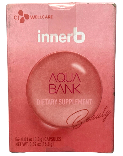 CJ Wellcare Innnerb Aqua Bank, Skin Moisture Supplement, 56 Caps, Exp ...