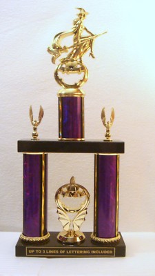 WITCH HALLOWEEN PURPLE TROPHY 2 POSTER TROPHY WITCH TROPHY AWARD ##9 | eBay