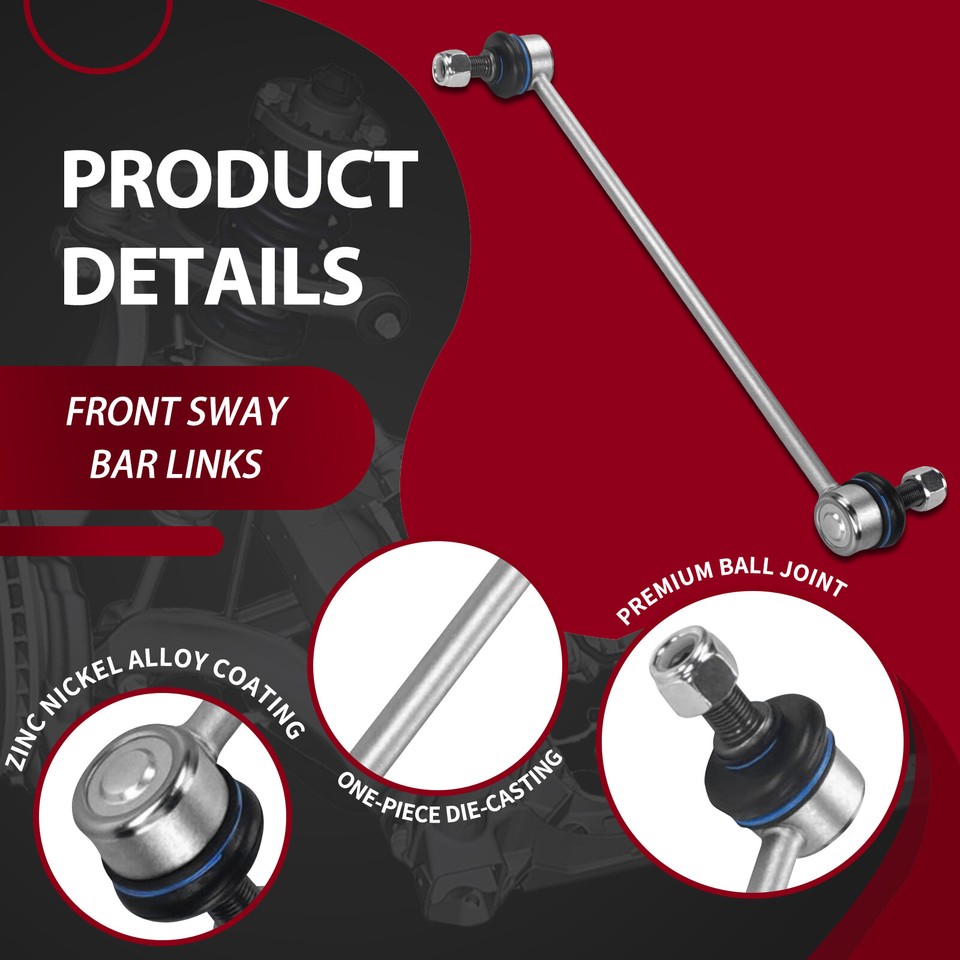 Front Lower Control Arms Tie Rods Stabilizer Links fit for 2009-2015 ...